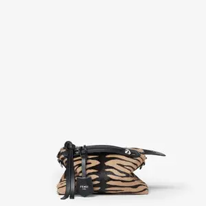 Fendi By The Way Soft Mini Tiger-print Cavallino Leather Mini-bag - [brown]